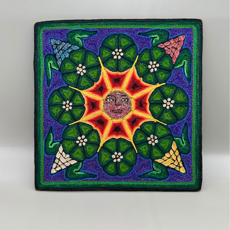 Rebekah Powell - Huichol Sun Yarn Painting | Gallery in the Woods