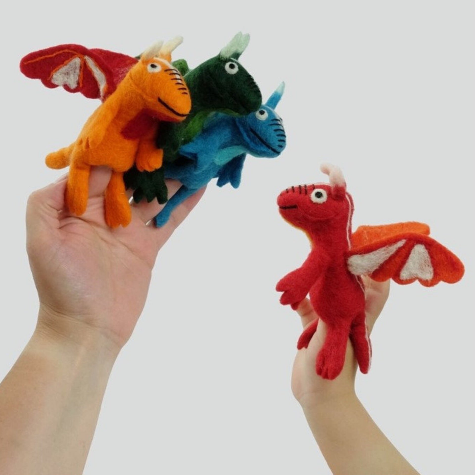 The Winding Road Felt Finger Puppets Dragons Gallery In The Woods