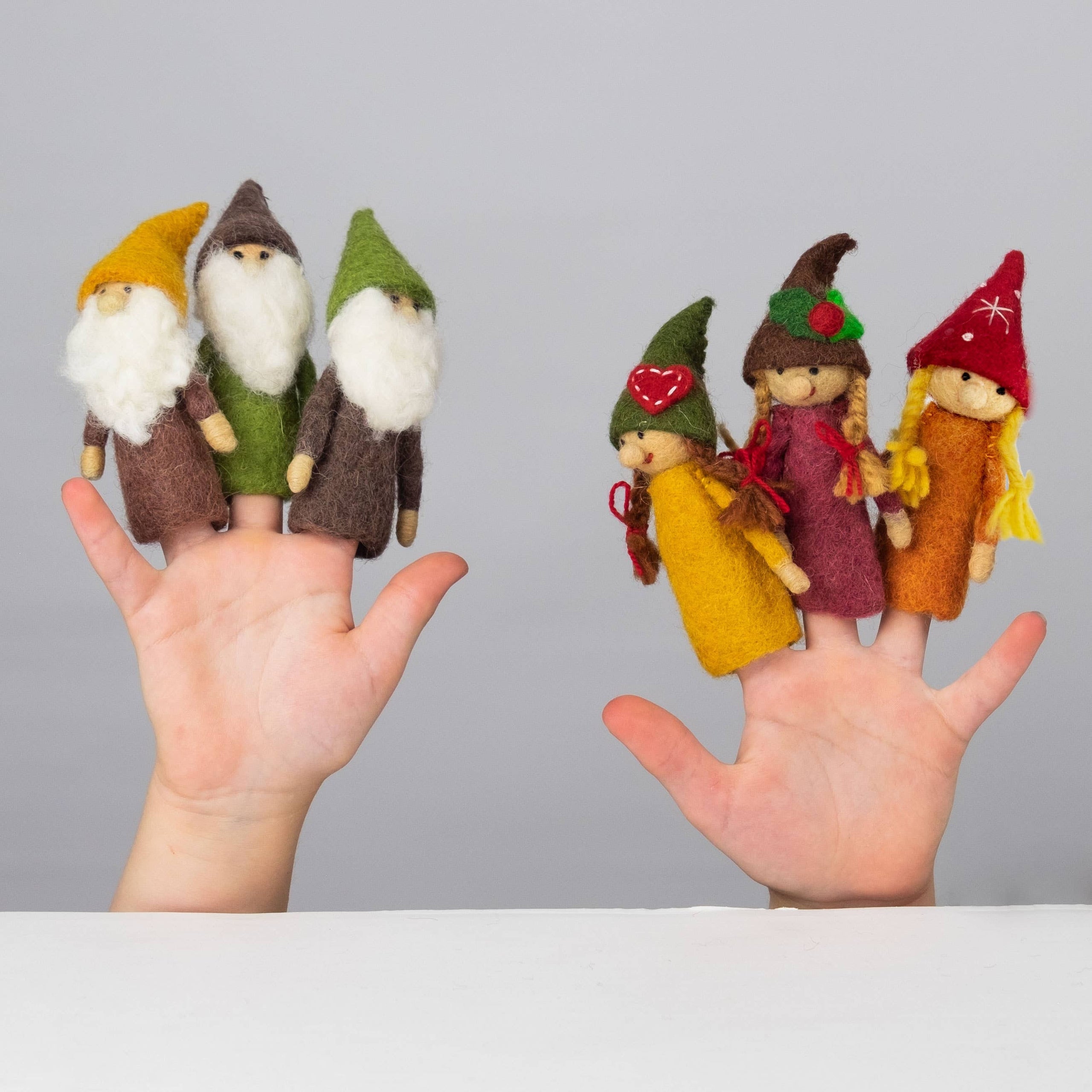 The Winding Road - Felt Gnome Finger Puppets | Gallery in the Woods